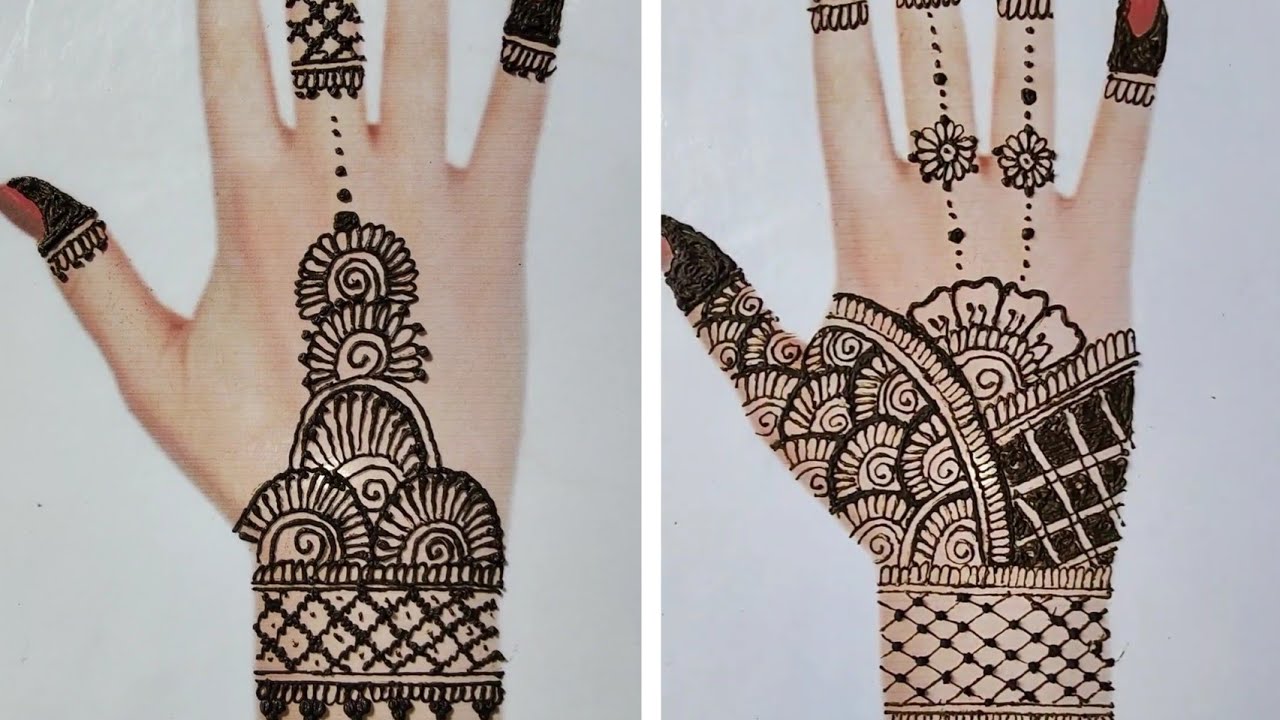 simple easy mehdi design, new style beautiful mehdi design #video # ...