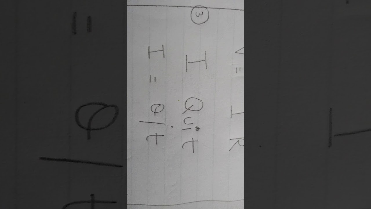 Current electricity... Mnemonic - YouTube