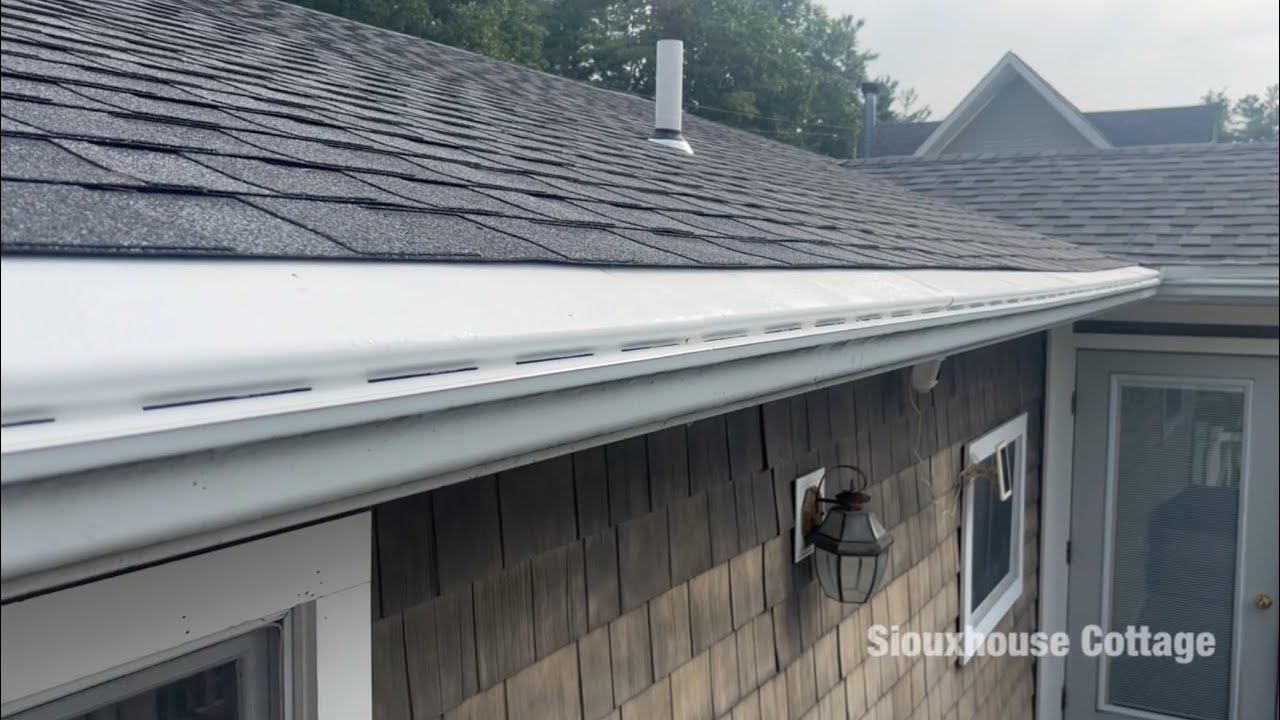 Amerimax Vinyl Gutter Guard Install - DIY #gutterguards #Amerimax # ...
