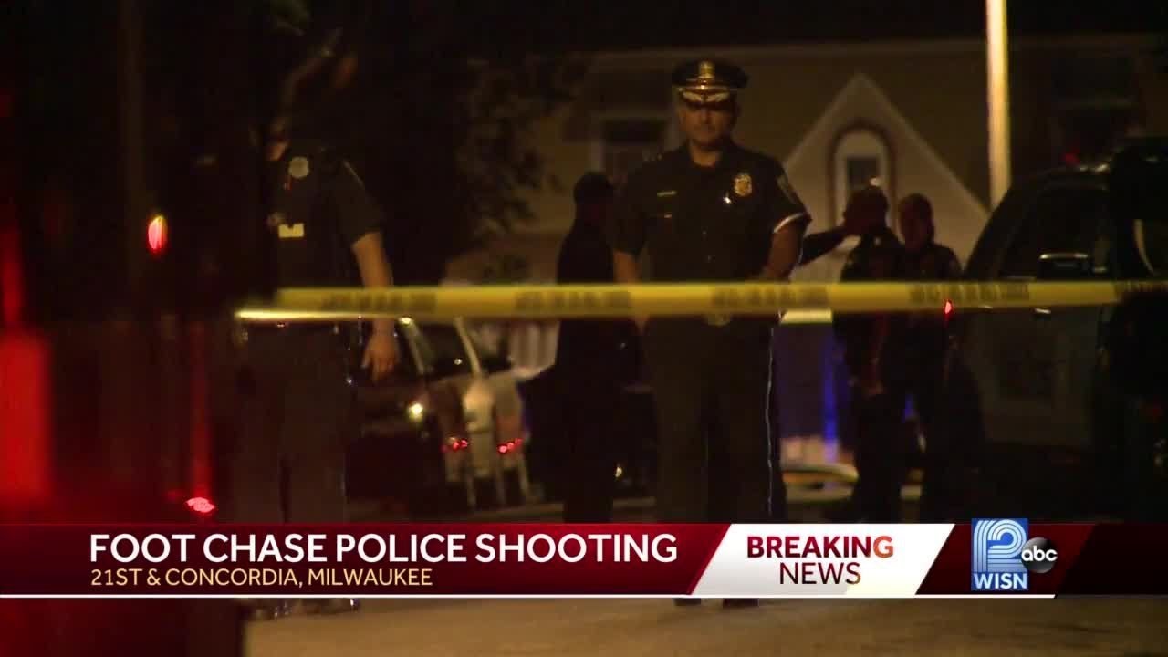 Foot chase police shooting - YouTube