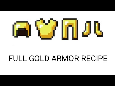 MINECRAFT: PURA GOLD ARMOR KA RECIPE | MINECRAFT GAMEPLAY - YouTube