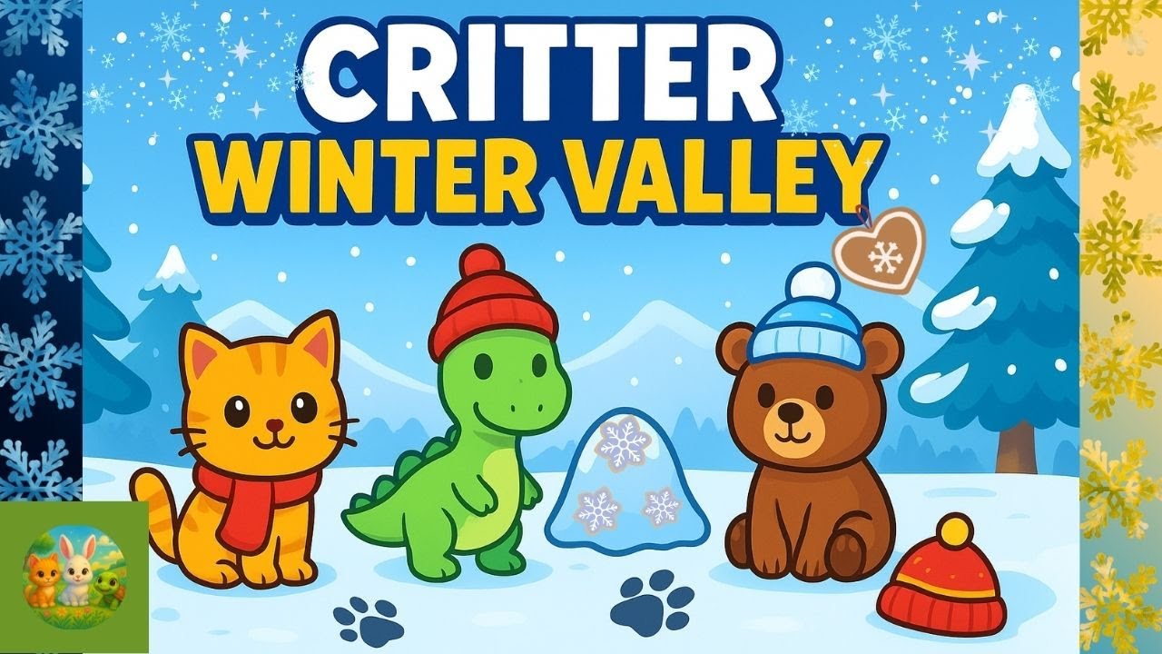 Critter Winter Valley: Fun Guessing Games for Kids! ️ - YouTube