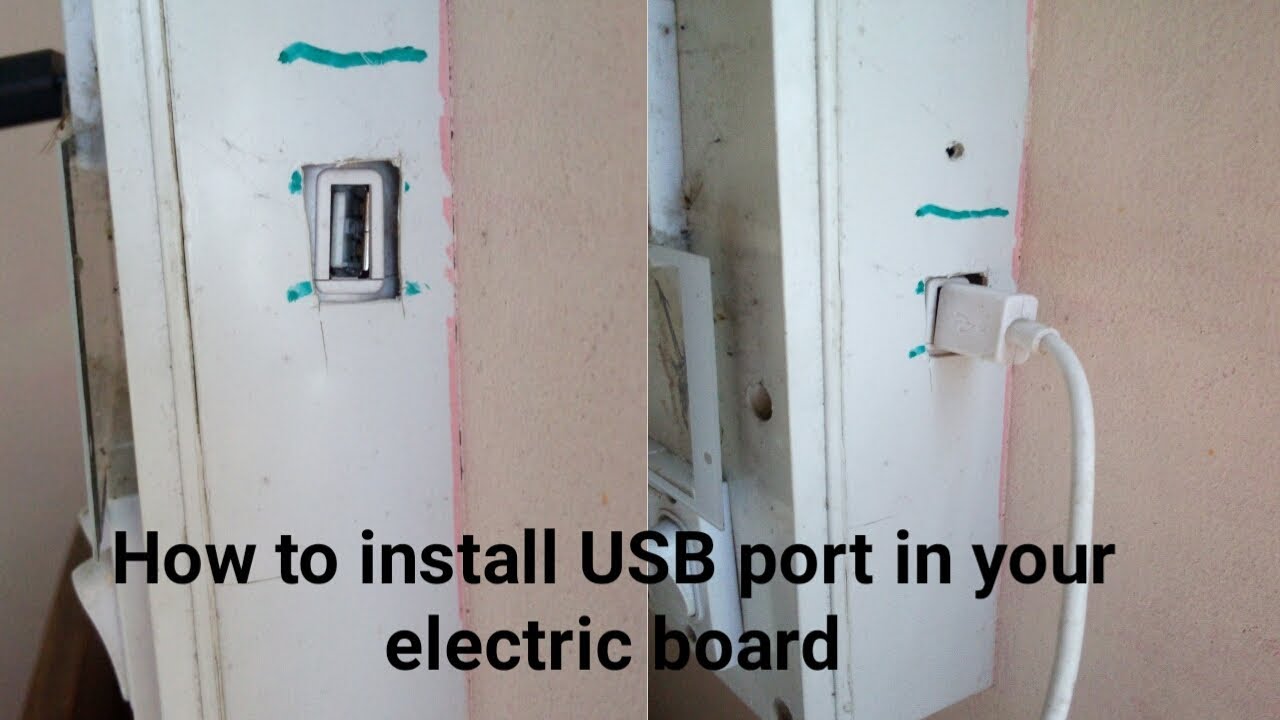 How to install USB port in your electric board - YouTube