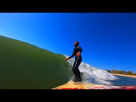 Watch me Use my Pickle | Clean, Chest High, Michigan Surf Session - YouTube