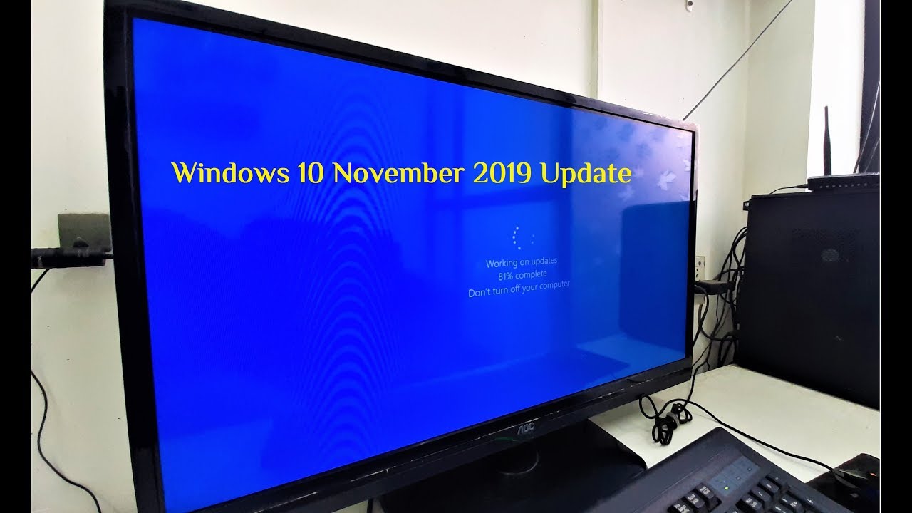 November 2019 Update for Windows 10 - YouTube