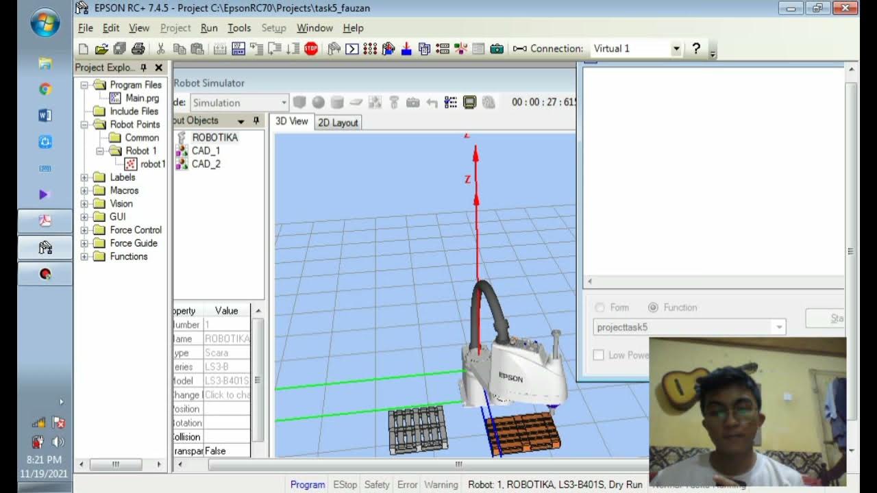 Simulasi Robot dengan Sistem Palletizing Menggunakan Software Epson RC+ ...
