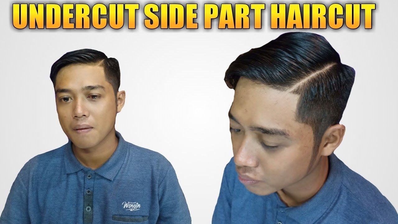Undercut Side Part Haircut - YouTube