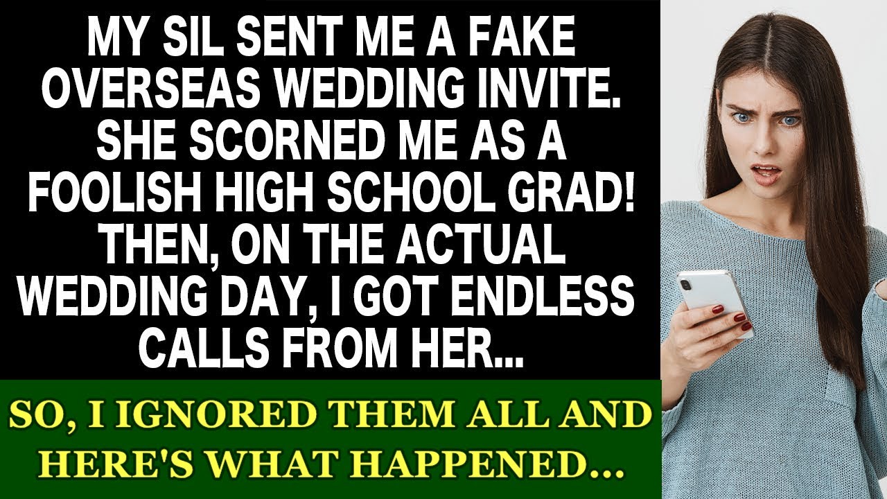 My Sister In Law Sent A Fake Invite Mocked Me And Called Me