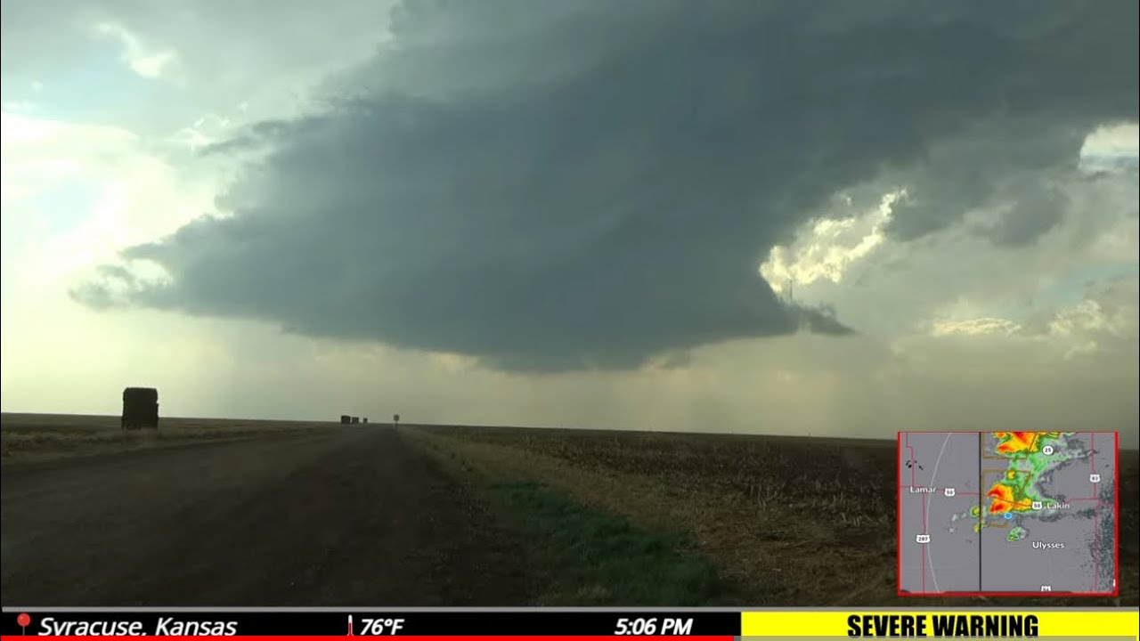 Beautiful LP Supercell Tracks Across SW Kansas - Live As It Happened ...