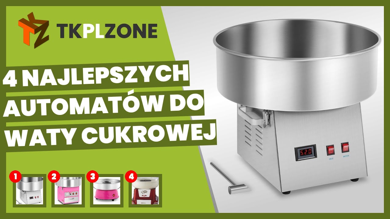 4 najlepszych automatów do waty cukrowej - YouTube