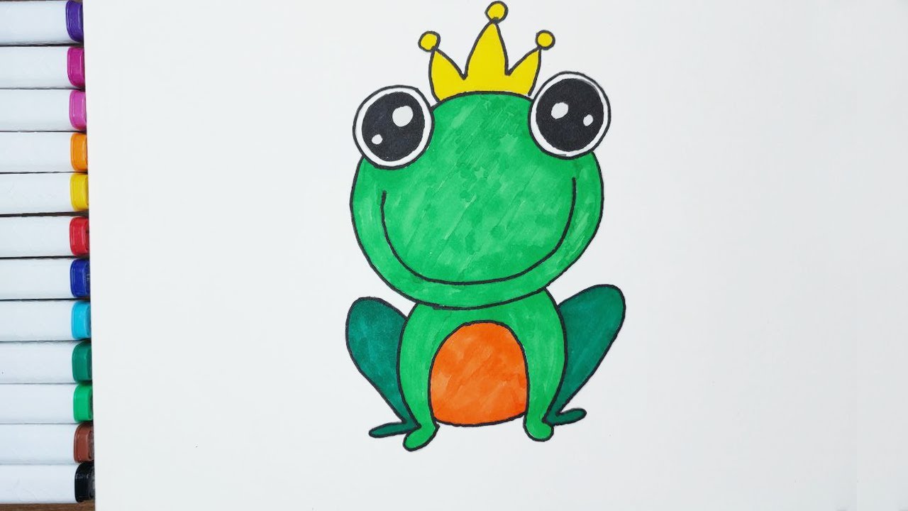 How to draw a Frog | The Frog Prince | Draw With Mino - YouTube
