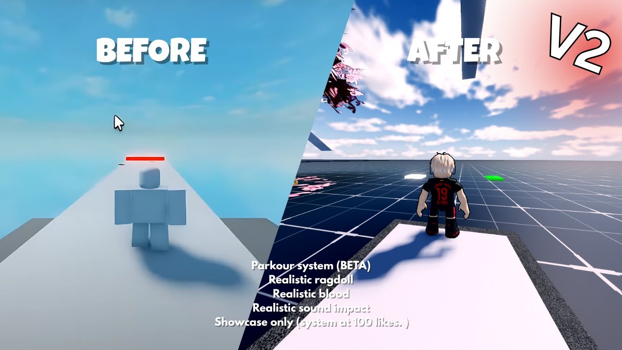 Ragdoll Test Place V2 (Parkour system added) | Roblox Studios - YouTube