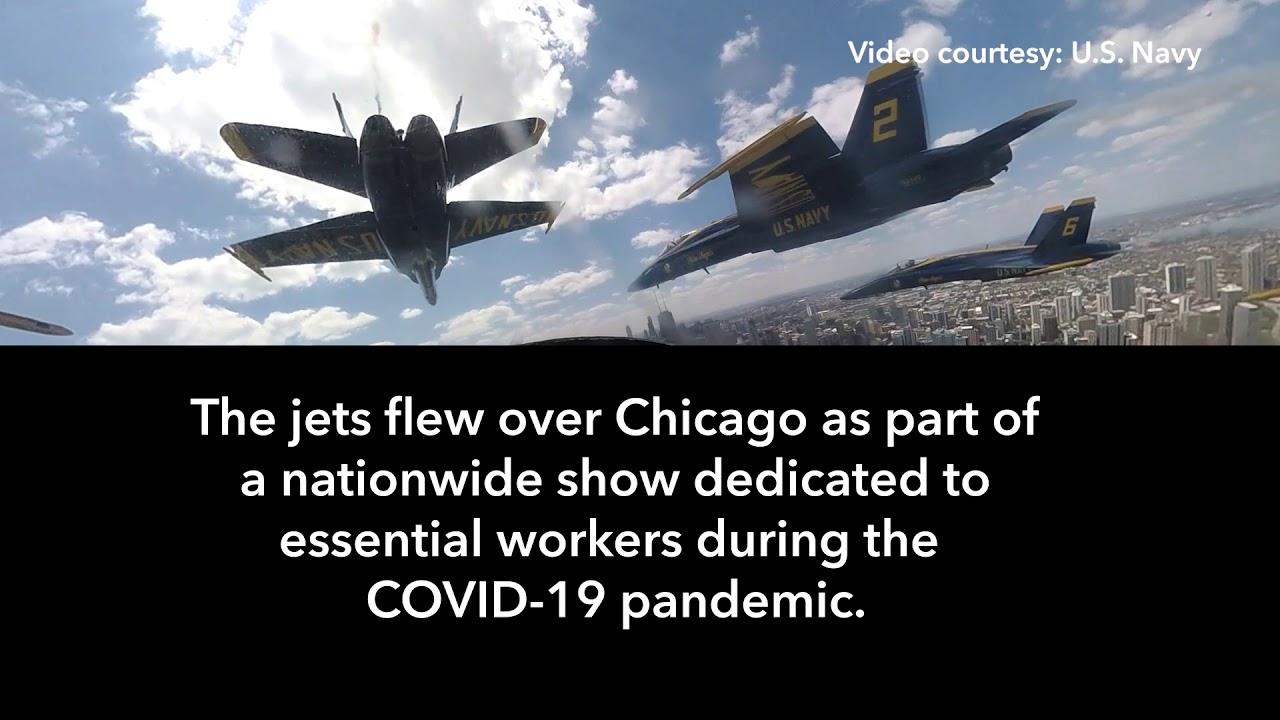 Chicago IBEW Member Snaps Pics of Blue Angels Flyover - YouTube