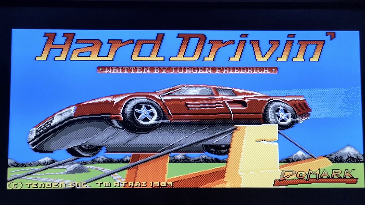 Hard drivin played on the zx spectrum, Amiga, megadrive and Xbox. - YouTube
