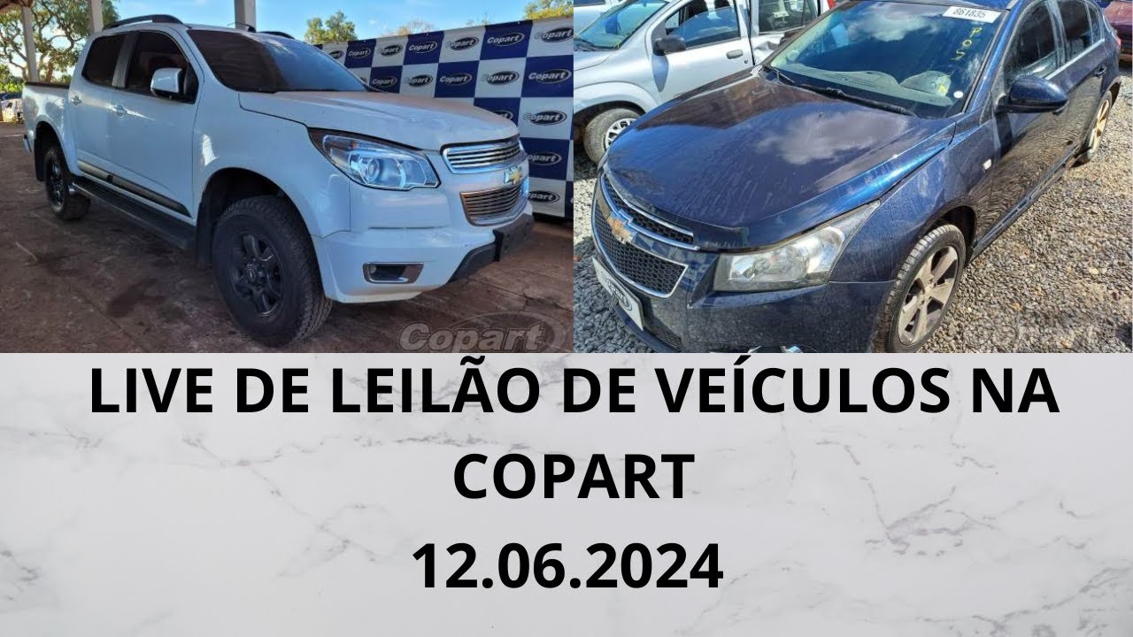 LIVE DE LEILÃO DE VEÍCULOS NA COPART COM 76 LOTES DO DIA 12.06.2024 ...
