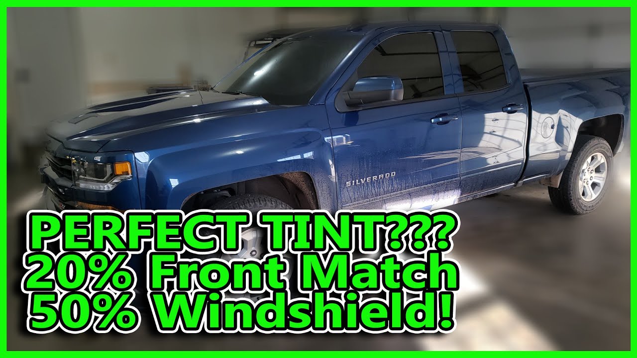 50% Full WINDSHIELD and 20% Front MATCH a Perfect Tint Install? - YouTube