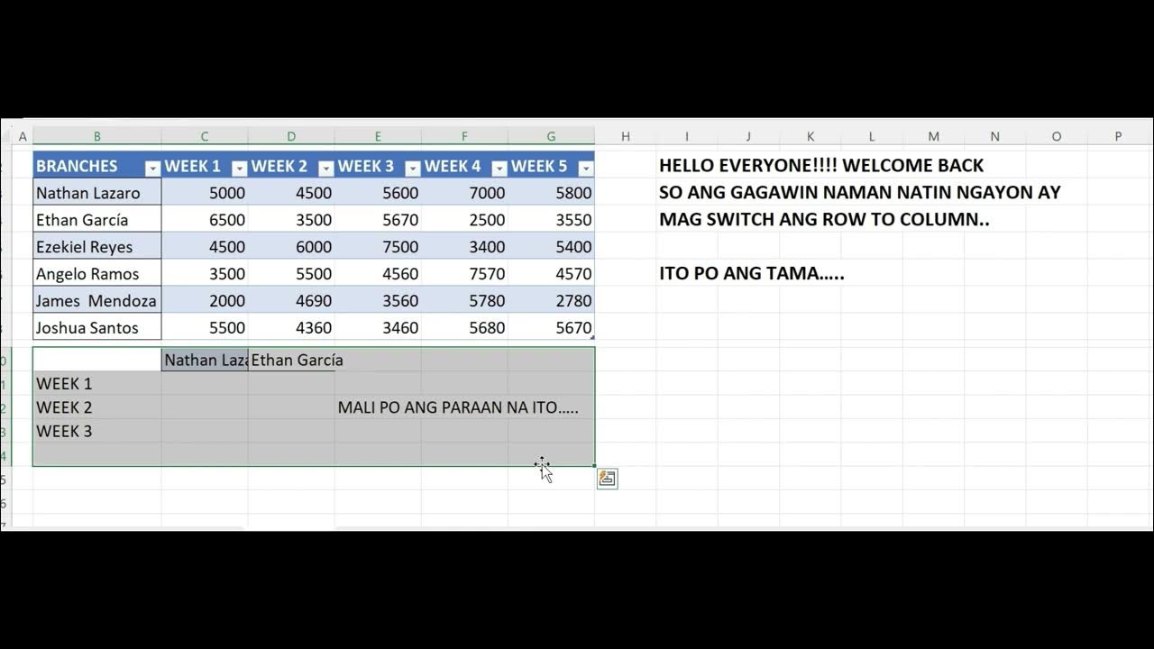 Excel Trick That'll Make Your Life Easier in Seconds - Switch Rows and Columns in a Flash! - YouTube