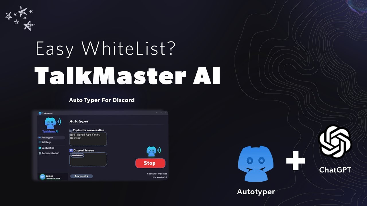 TalkMaster AI - Discord AutoTyper with ChatGPT | A tool that gets NFT ...