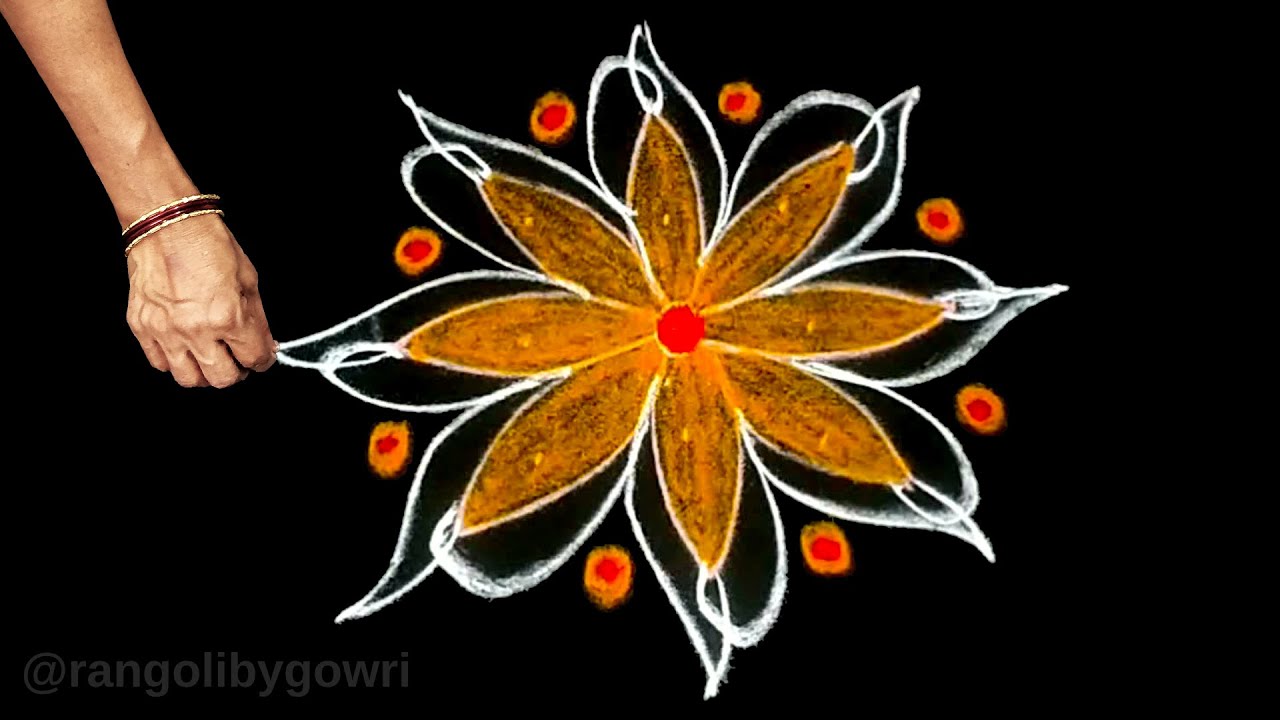 Latest Rangoli Design | Sravana Masam Rangoli Designs | Rangoli By ...