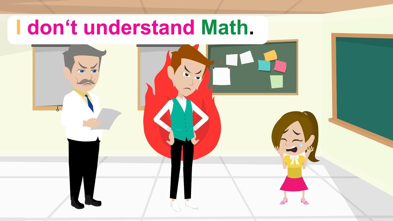 Ella can't understand Math - Funny English Animated Story - Ella ...