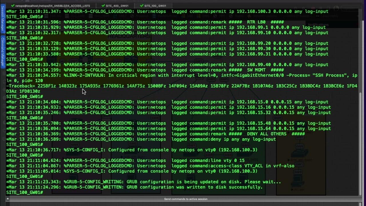 Ansible: Deploy Cisco VTY Line ACL - YouTube