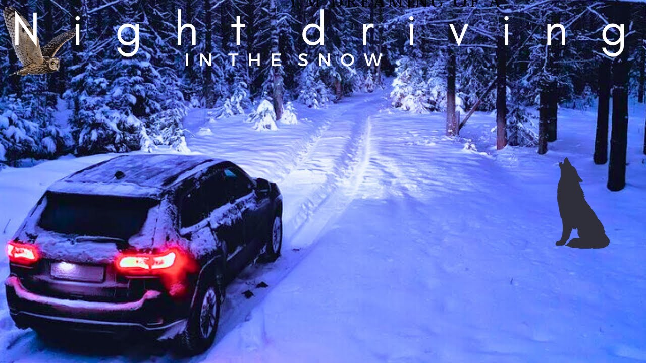 Driving in Snow | Night Driving 1080p - YouTube