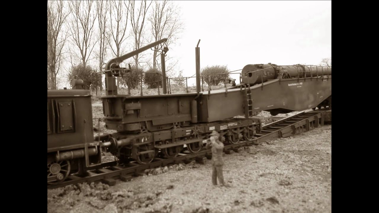 Railroad Gun 28cm K5 -The Project K5 - YouTube
