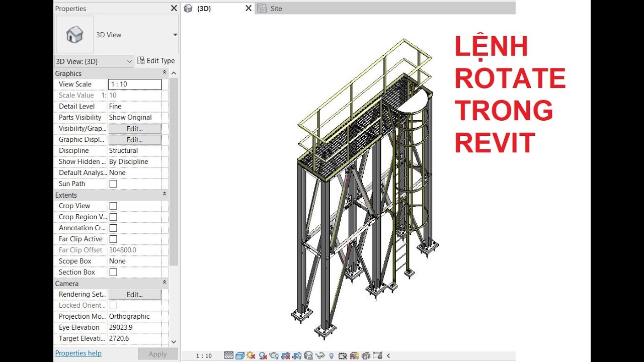 CÁCH COPY ĐỐI TƯỢNG BẰNG LỆNH ROTATE TRONG REVIT - YouTube
