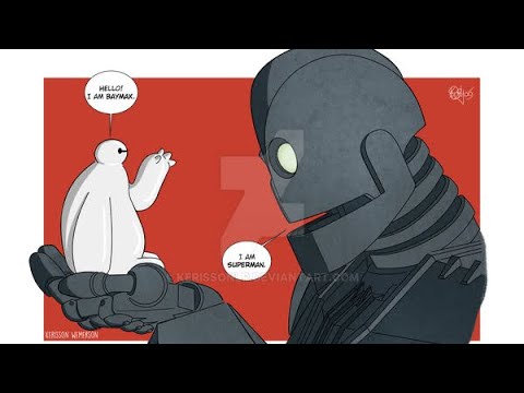 Baymax Meets The Iron Giant Comic Dub