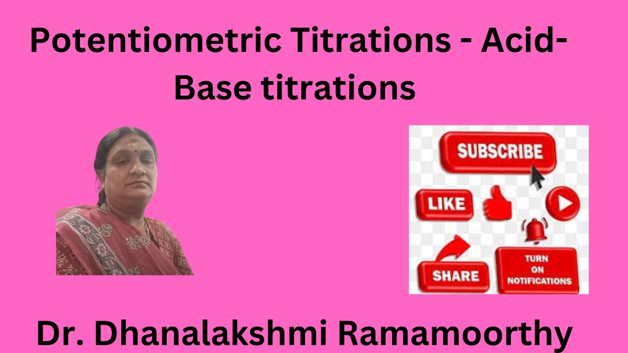 #Potentiometric Titrations - Acid- Base titrations#### - YouTube