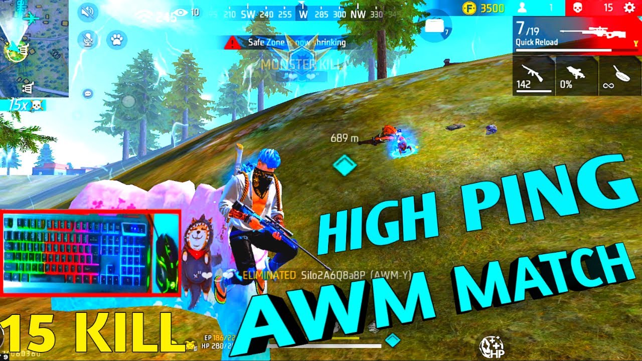 [ INDIAN B2K ] SOLO VS SQUAD || HIGH PING LOBBY BUT AWM KING ALAWAYS ...