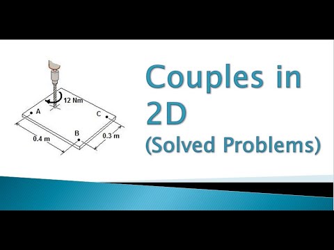 6.2 Couples in 2D and their Moments (Solved Problems) - YouTube