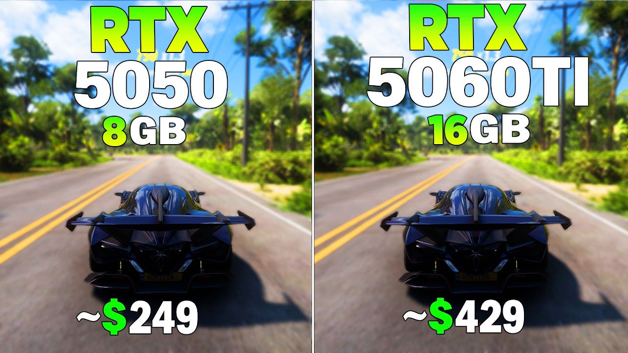RTX 5050 vs RTX 5060 Tİ - Test in 8 Games - YouTube