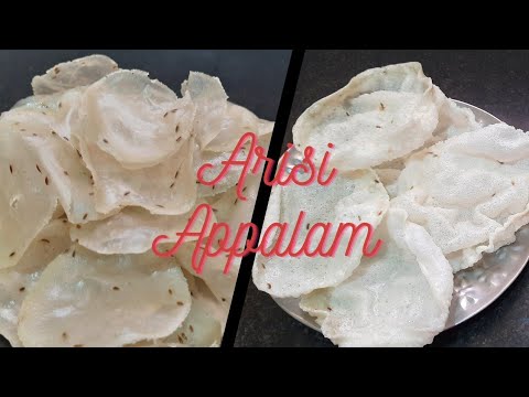 Arisi Appalam Recipe in Tamil | அரிசி அப்பளம் | Papad Making with ...