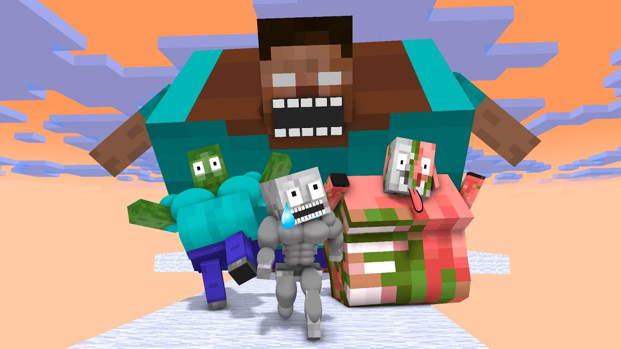 MUSCLE RUSH RUNNER CHALLENGE - Minecraft Animation - YouTube
