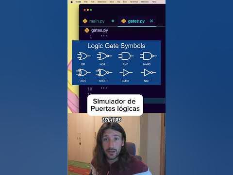 Simulador de puertas lógicas en 1 minuto con Python - YouTube