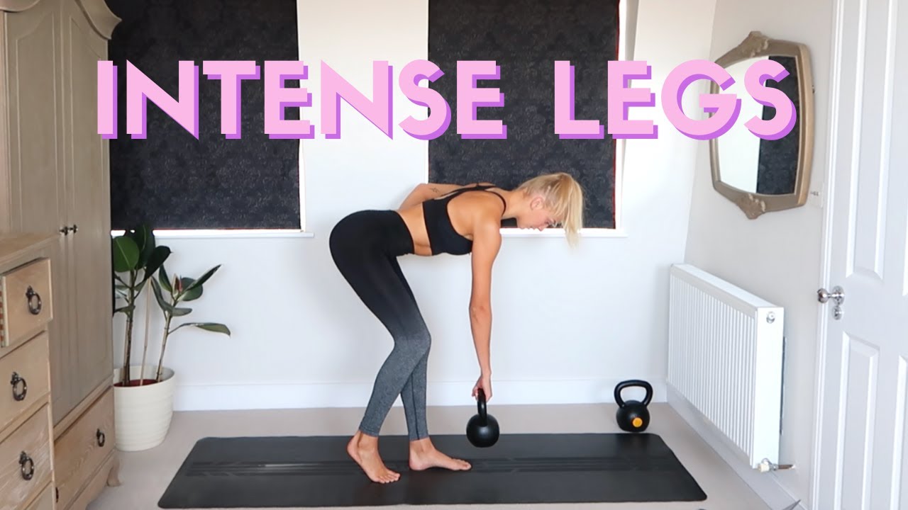 20 Minute Intense Legs And Booty Workout Dumbbell Or Kettlebell Only
