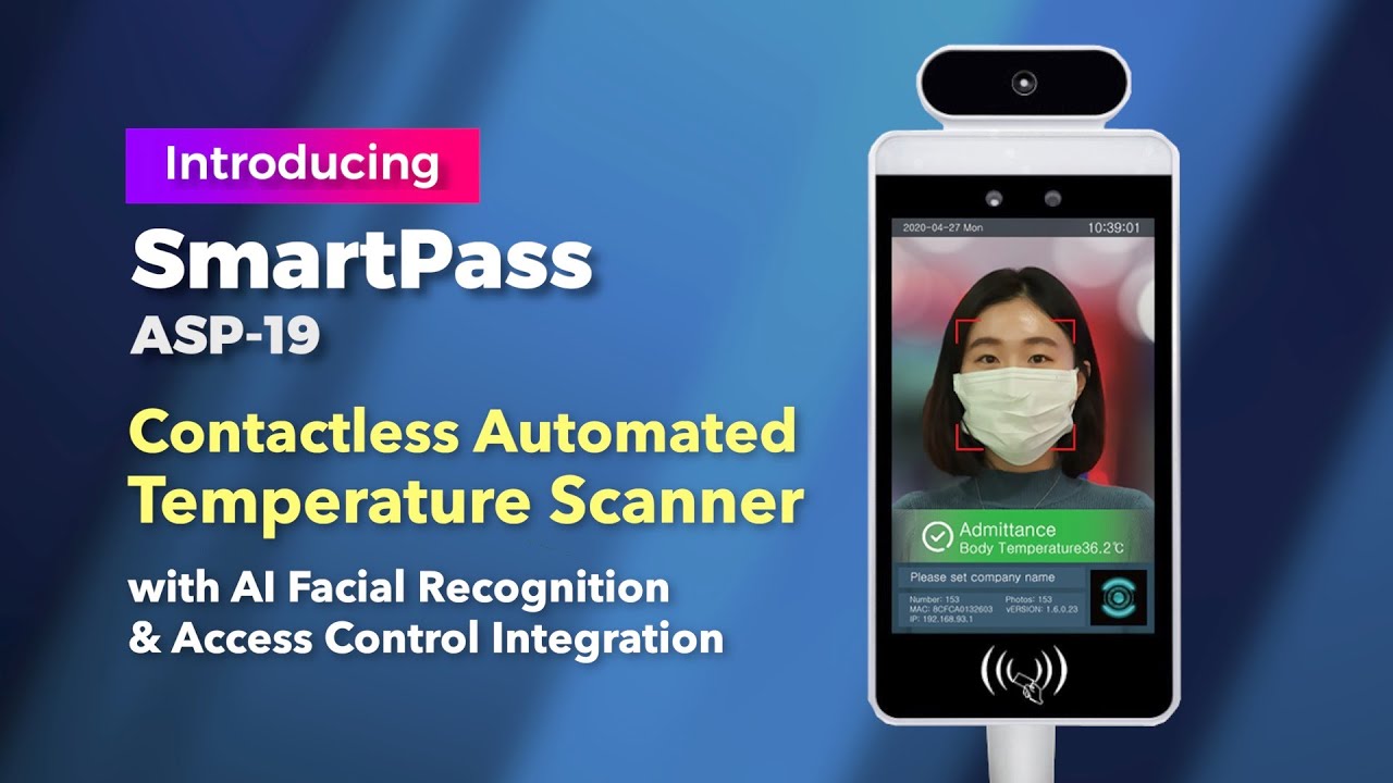 Contactless Temperature Scanner, SmartPass ASP-19 - YouTube