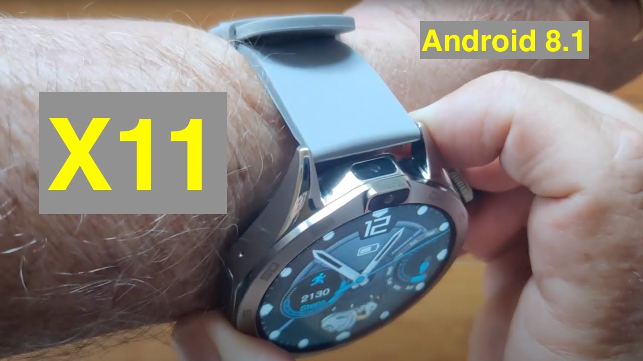 X11 Android 8.1 Dual Cams 1.85" Round 4GB/64GB 4G Smartwatch: Unboxing ...