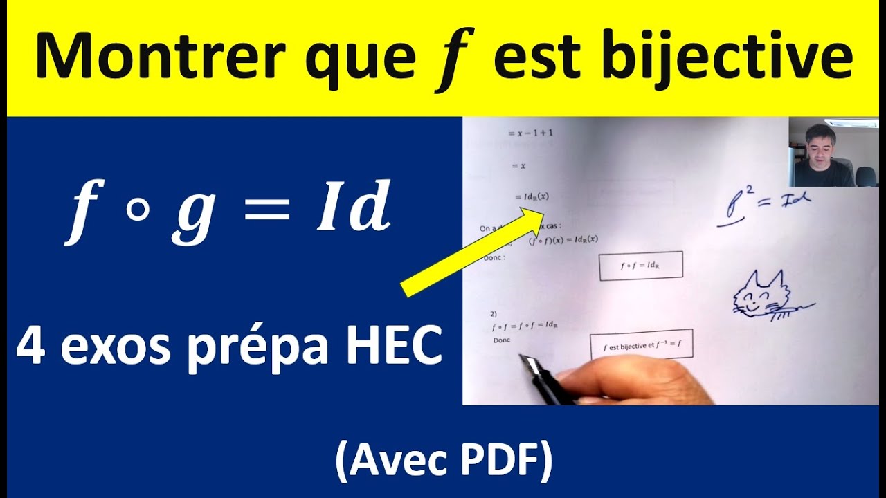 Montrer que f est bijective avec la composition et donner la réciproque ...