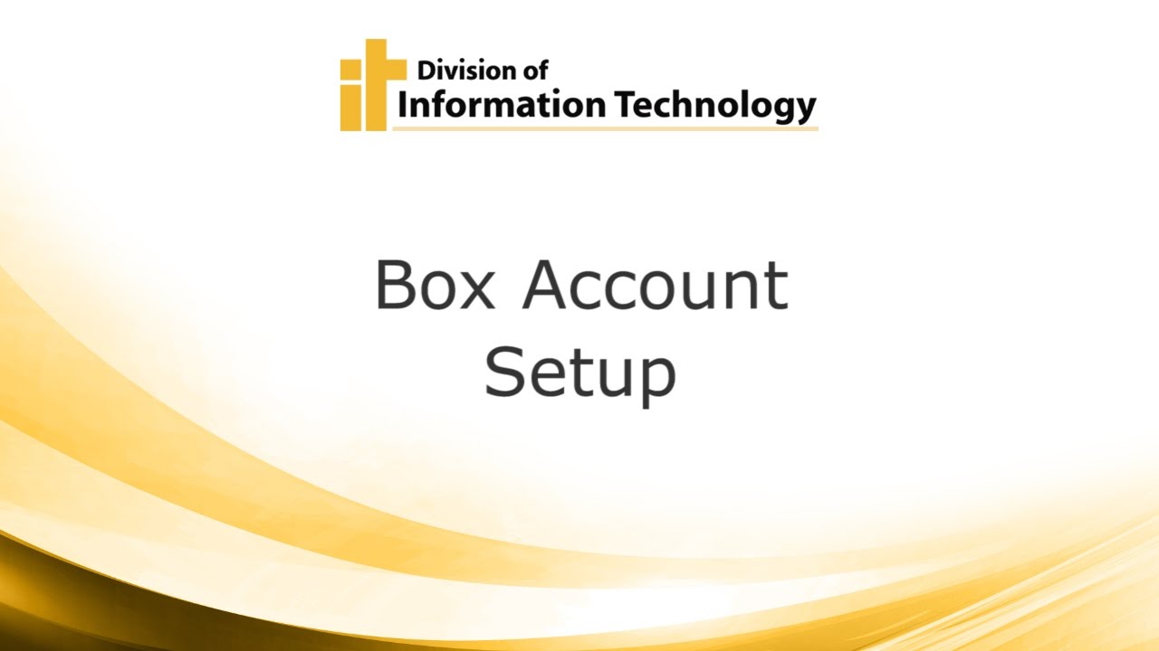 Box Account Setup on a Laptop - YouTube