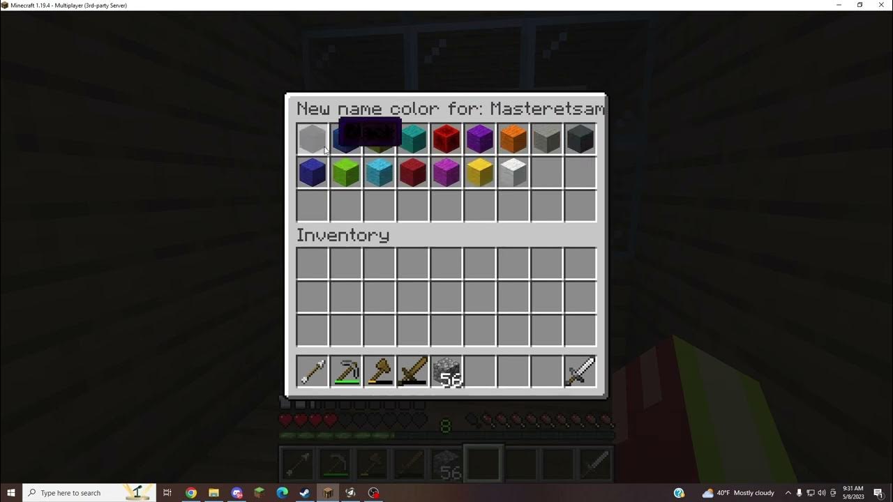 Minecraft - How to change the color of your name - YouTube