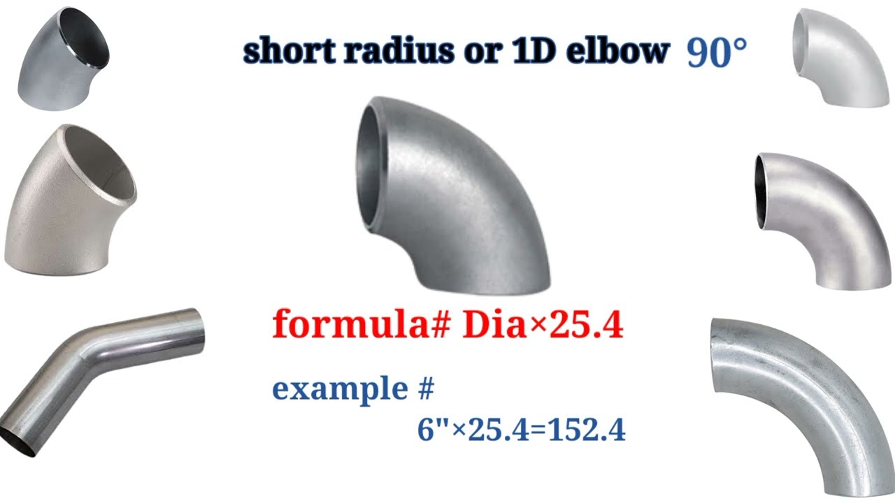 Pipe elbow center calculation of any degree with complete details - YouTube