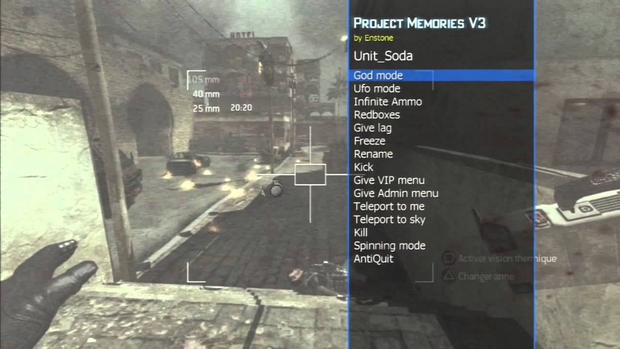 Mod menu mw3 "PROJECT MEMORY V3 " - YouTube