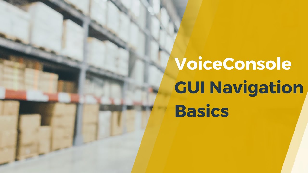 VoiceConsole - GUI Navigation Basics - YouTube