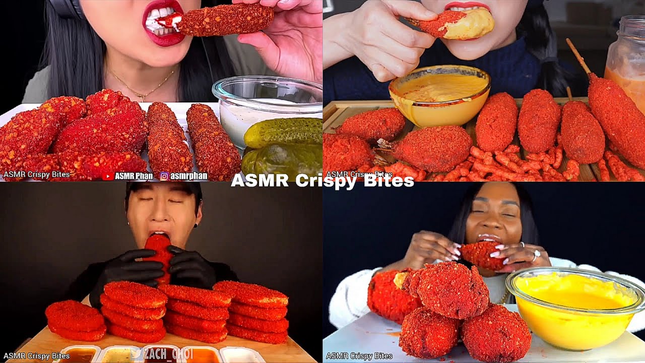 ASMR Hot Cheetos food Compilation | No Talking | Mukbang | Eating ...