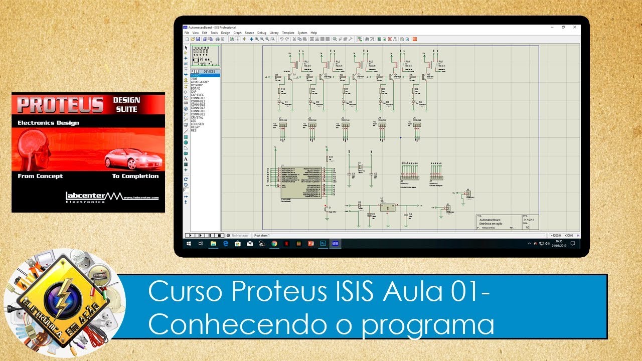 Conhecendo o software | Curso Proteus ISIS #01 - YouTube