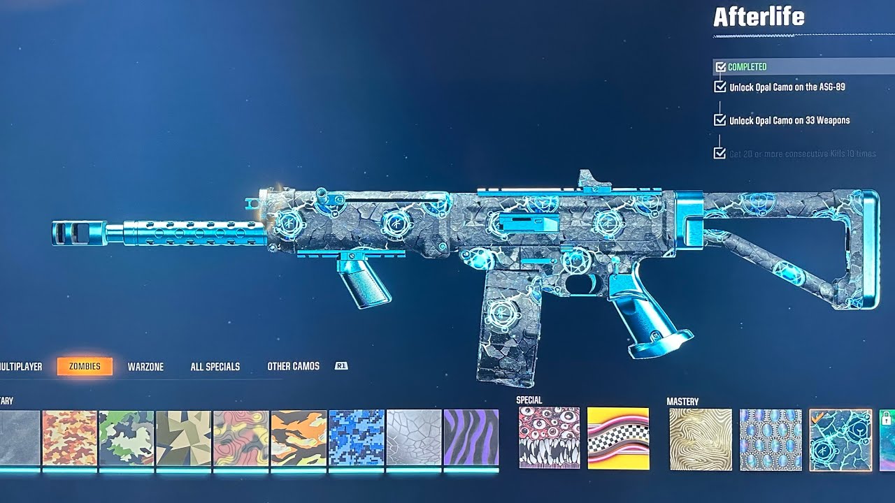 BO6 Zombies: How to get ASG-89 Afterlife camo in one game - YouTube