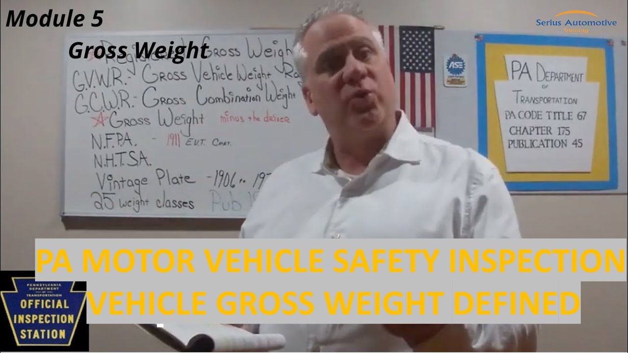 What is gross weight? PA Motor Vehicle State Inspection Re ...