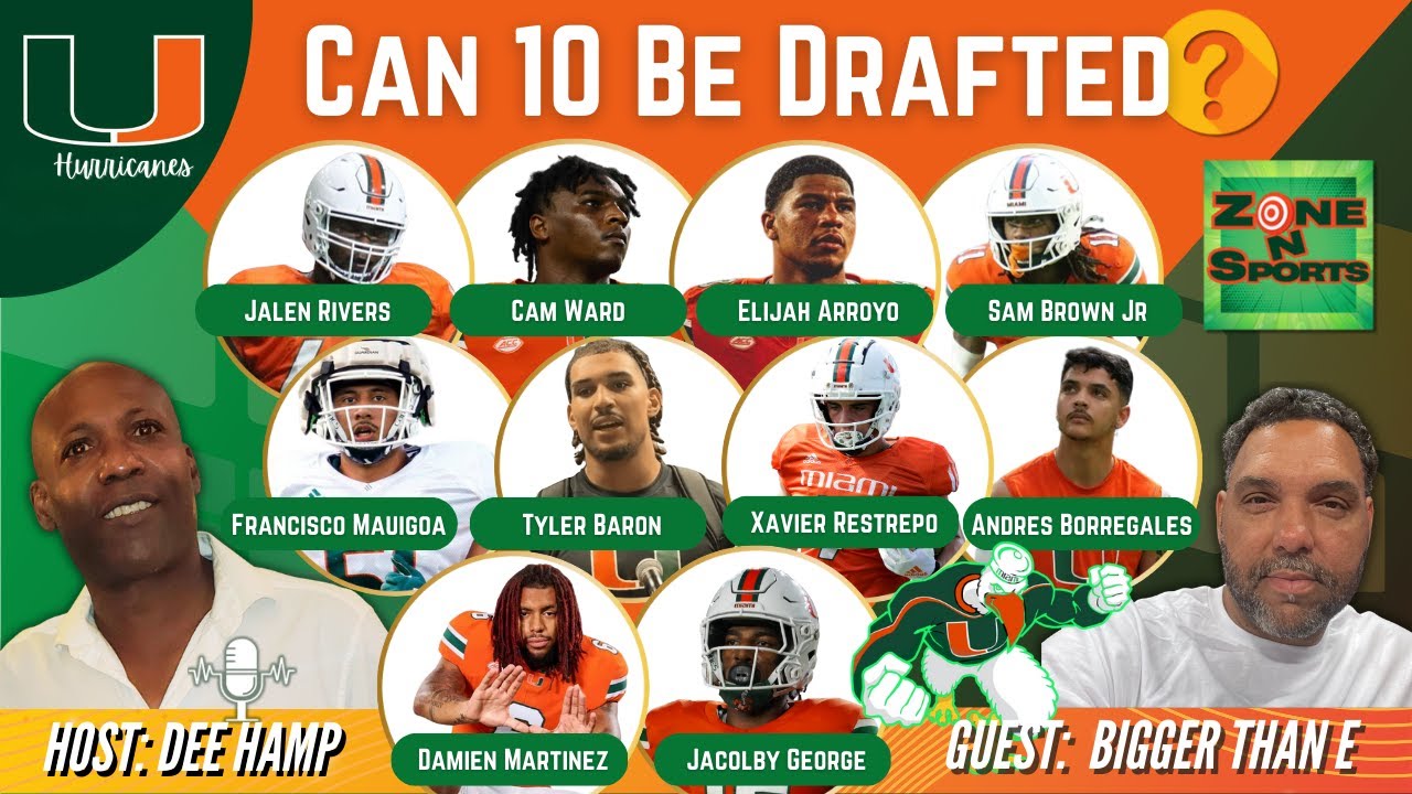 Can 10 Miami Hurricanes Get Drafted on the NFL? - YouTube